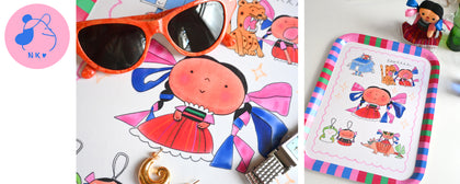 Fun homeware, apparel, and accessories designed by Natali Koromoto.