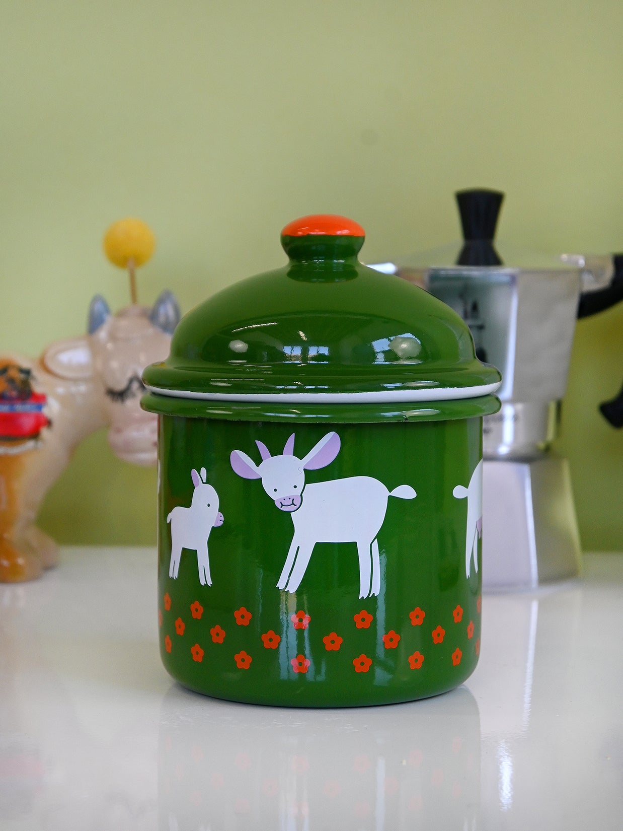 "GOAT" Enamel container
