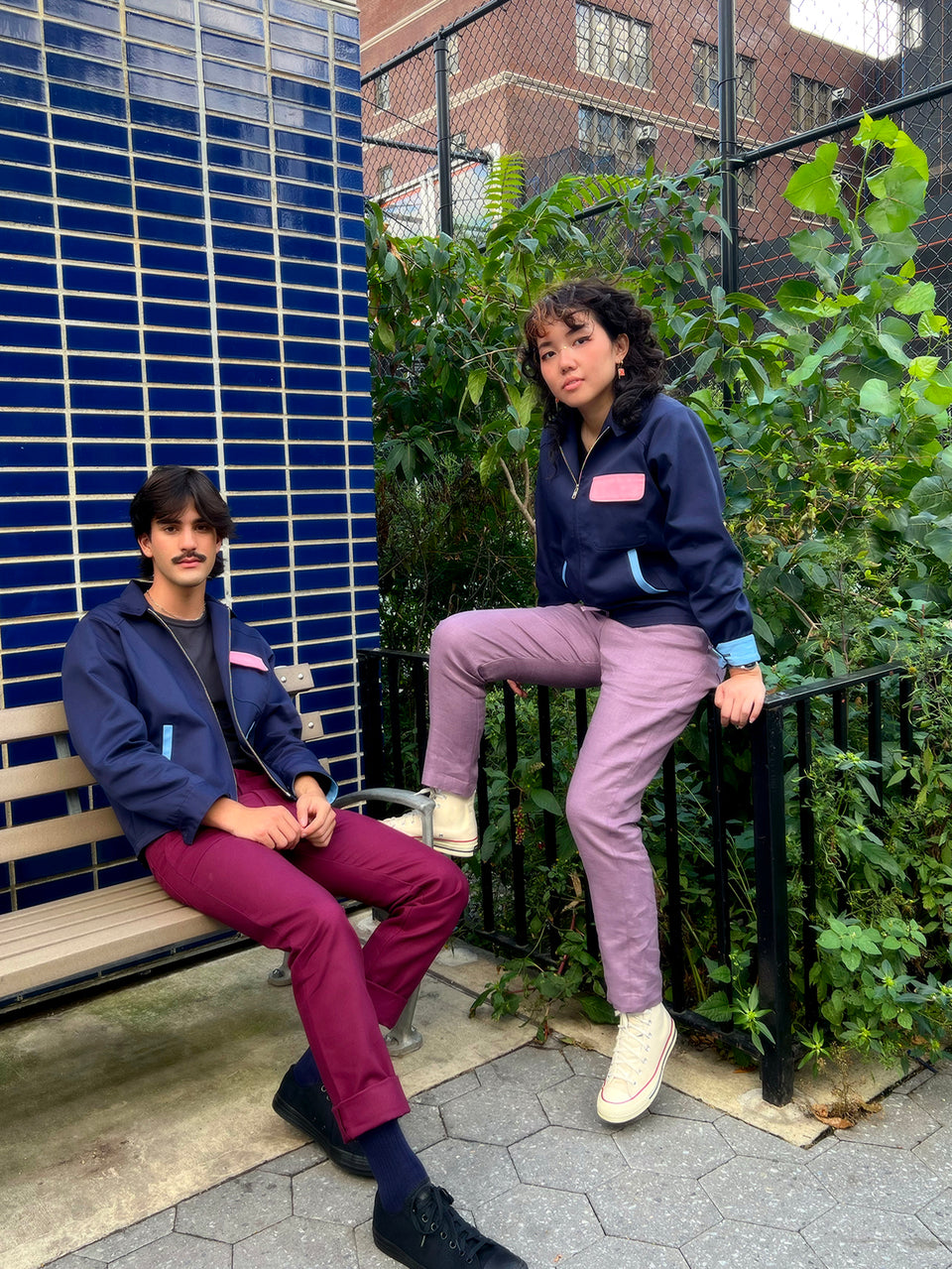 "In the Navy" Color Block Jacket