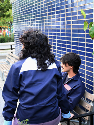 "In the Navy" Color Block Jacket